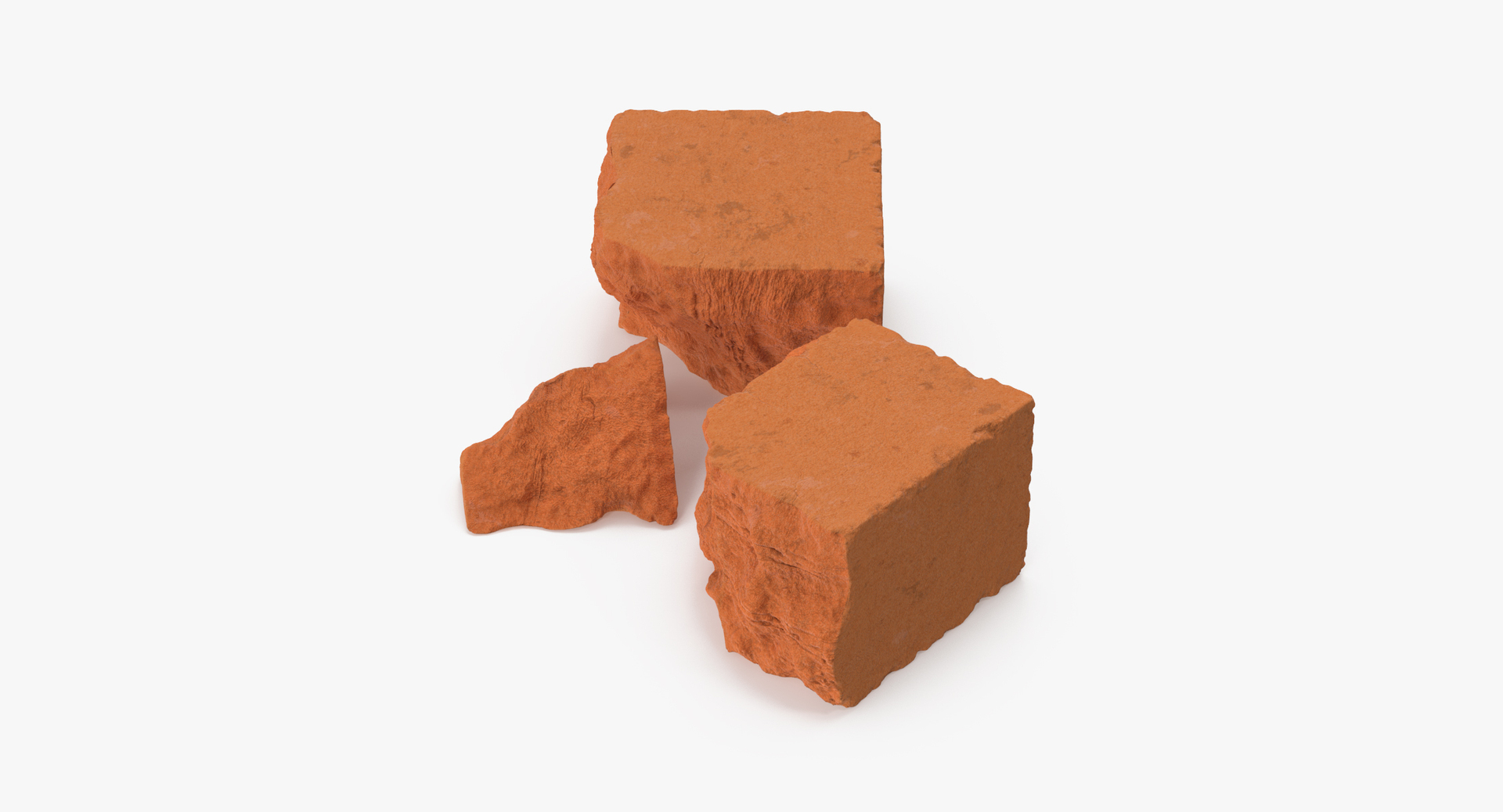 6 Broken Bricks 3d Max