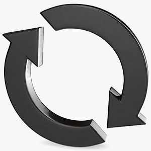 3D circular arrows symbol - TurboSquid 1693766