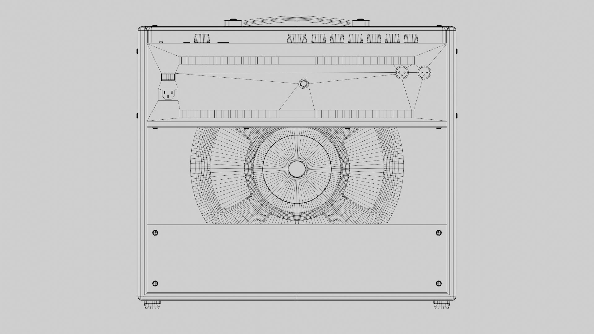 Bass Guitar with Stand and Amplifier 3D model - TurboSquid 1984088
