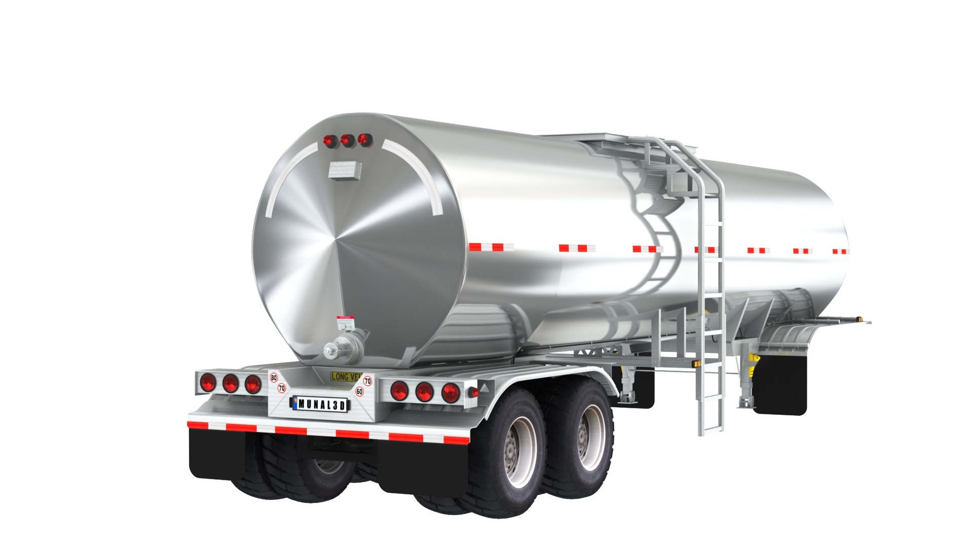 Food Grade Trailer Collection Milk Trailer 3D Model - TurboSquid 2277978