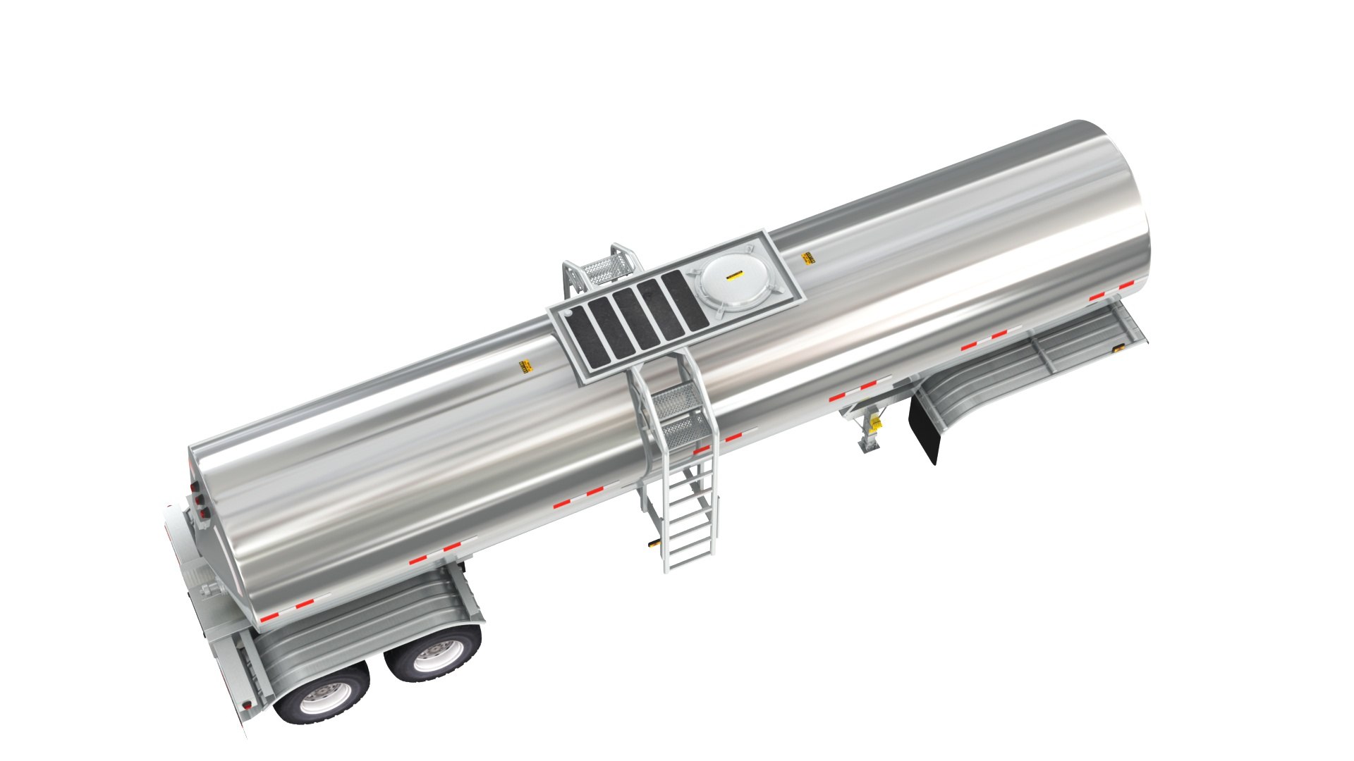 Food Grade Trailer Collection Milk Trailer 3D Model - TurboSquid 2277978