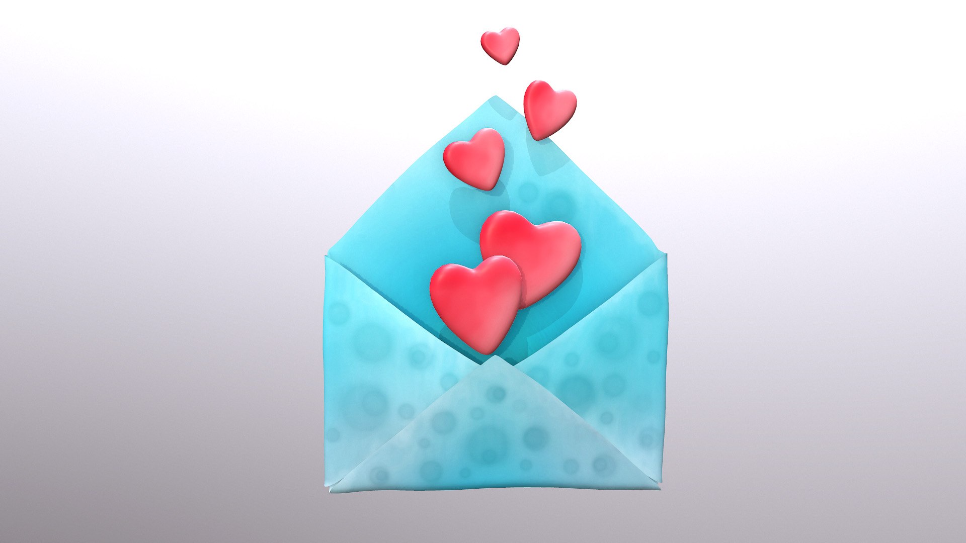 Stylized envelope 3D model - TurboSquid 1500616