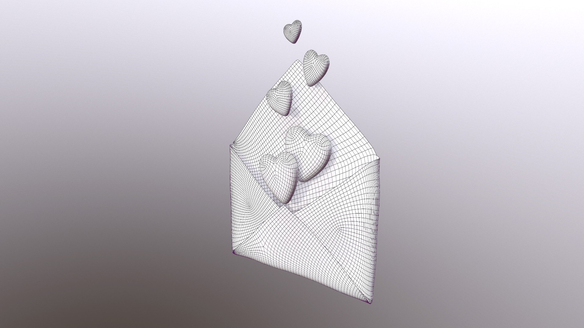 Stylized envelope 3D model - TurboSquid 1500616
