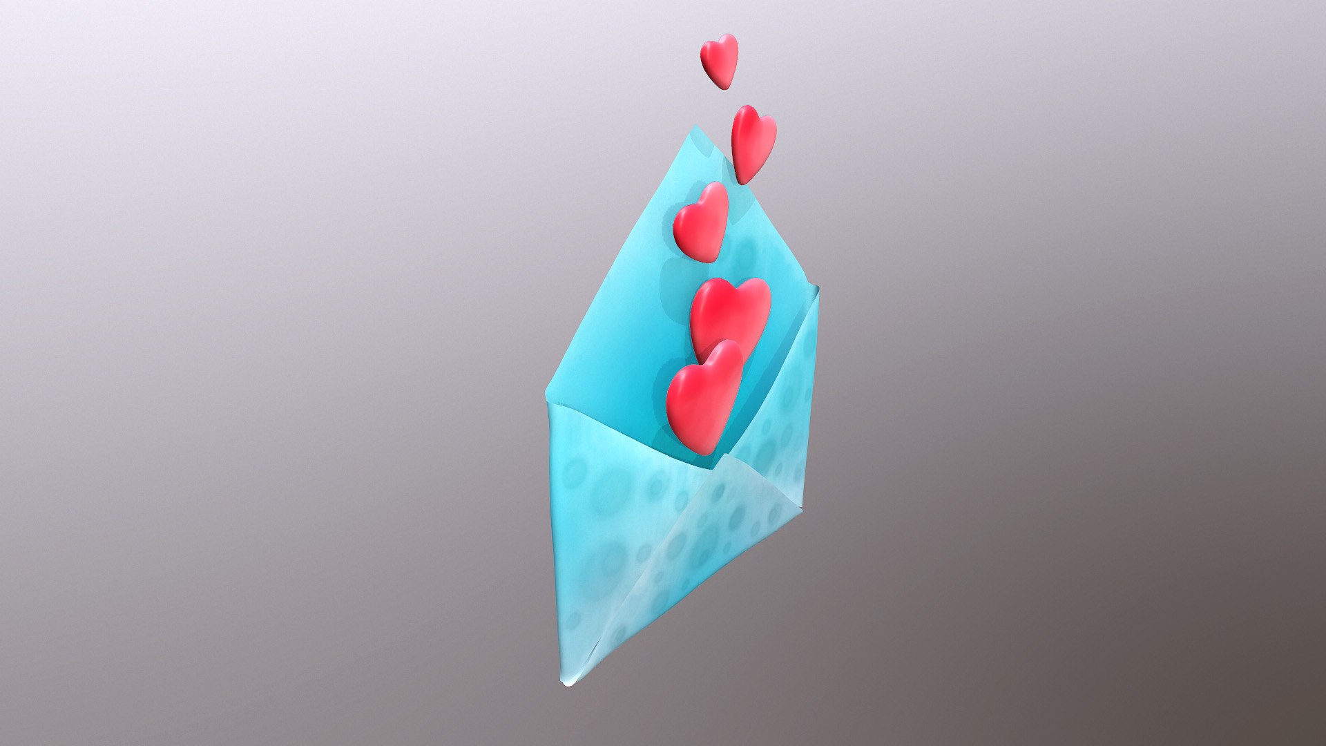 Stylized envelope 3D model - TurboSquid 1500616