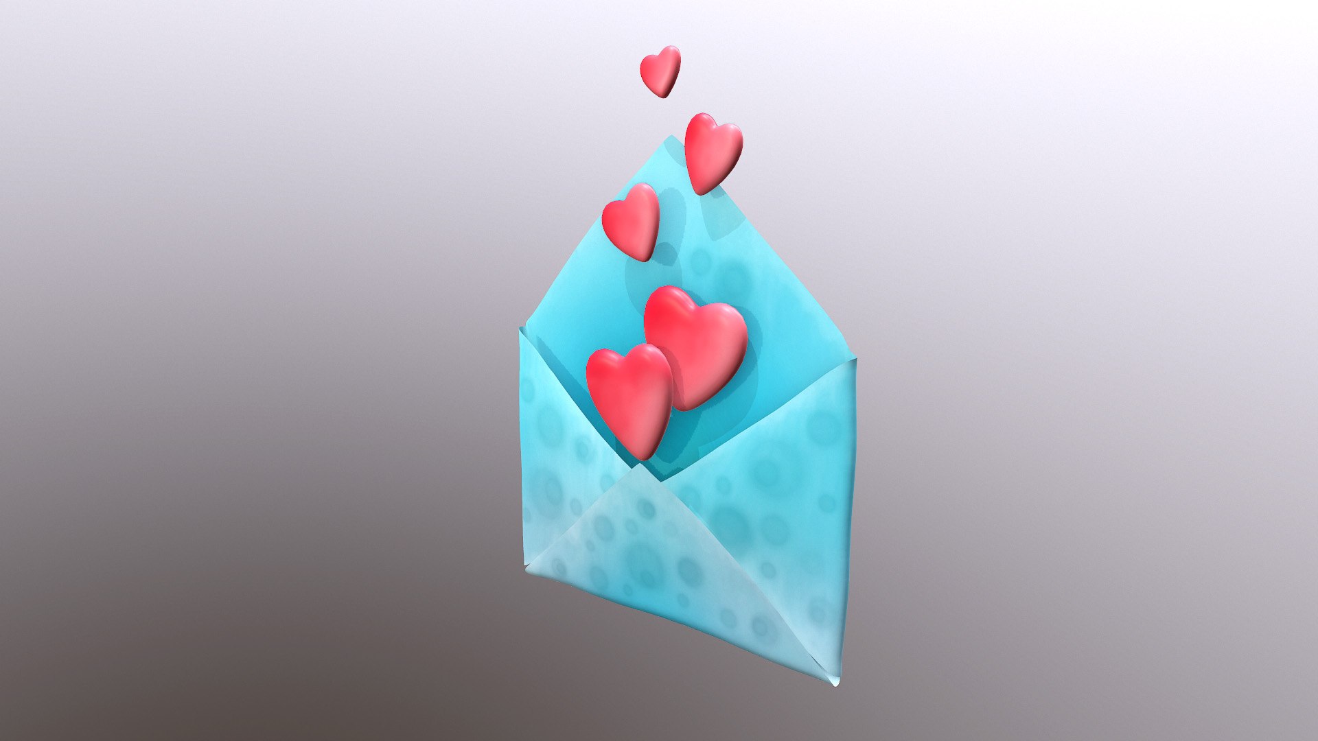 Stylized envelope 3D model - TurboSquid 1500616