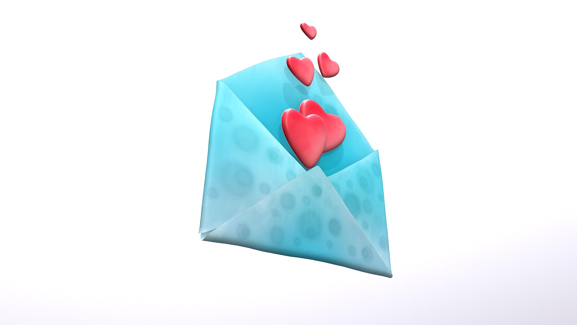 Stylized envelope 3D model - TurboSquid 1500616