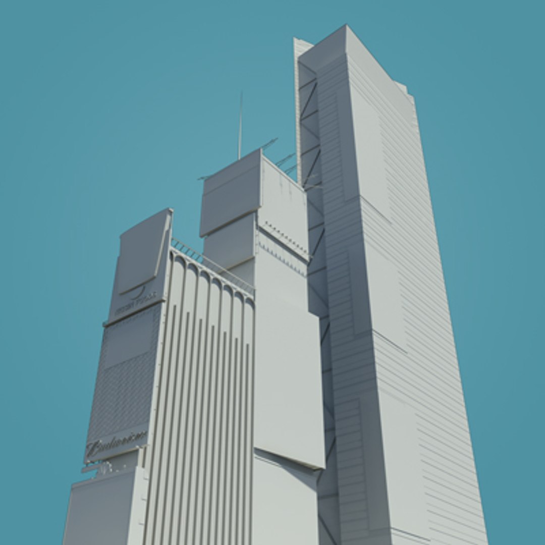 Square Tower 3d Model