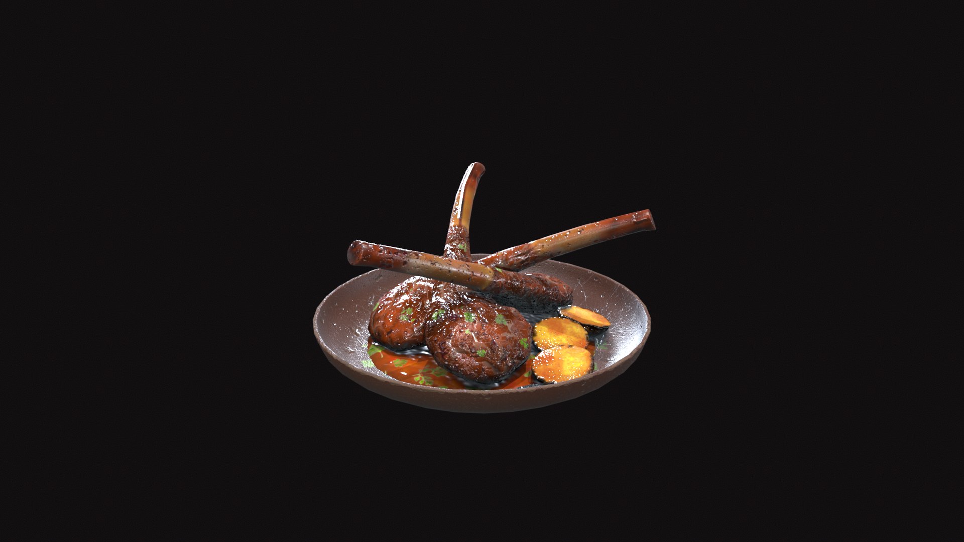 Medieval Lamb Chop 01 Model - TurboSquid 2323065