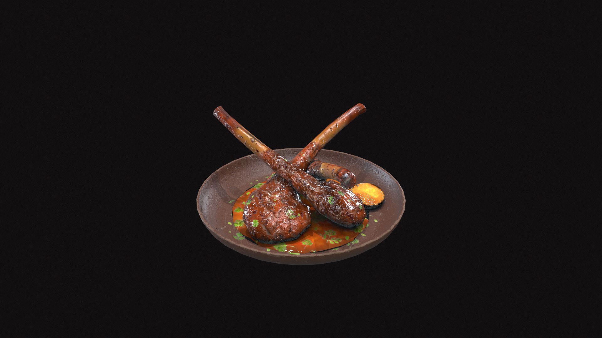Medieval Lamb Chop 01 Model - TurboSquid 2323065