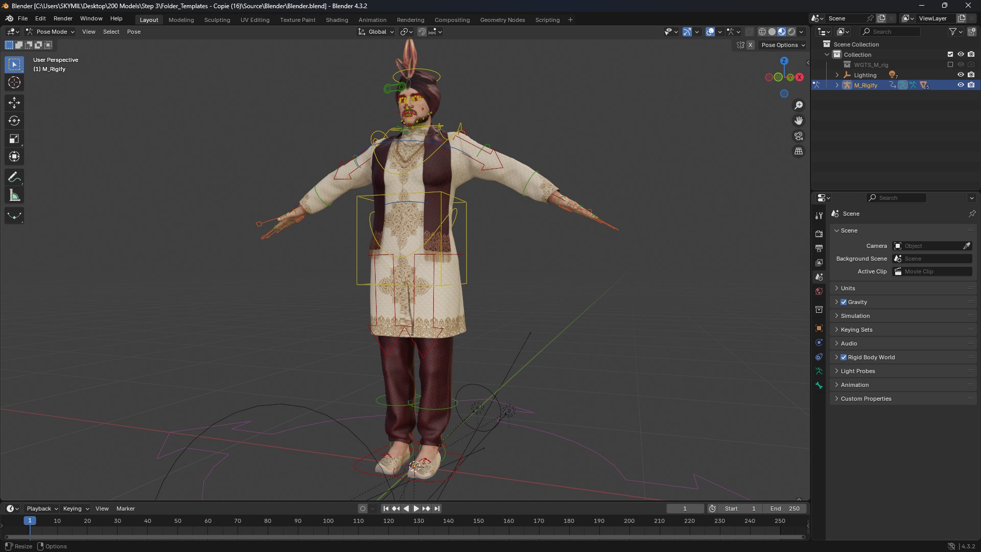 3D Middle Eastern Merchant Realistic Model Arabian Old Trader ...