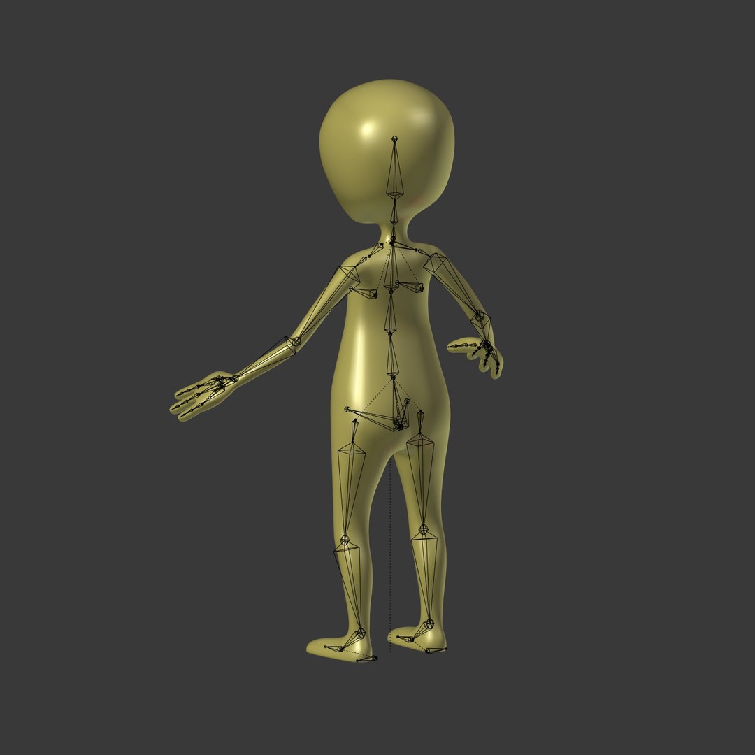 3D Alien Cartoon Model - TurboSquid 1589802