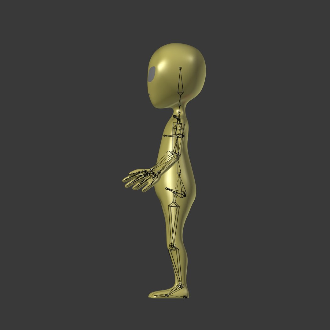 3D Alien Cartoon Model - TurboSquid 1589802