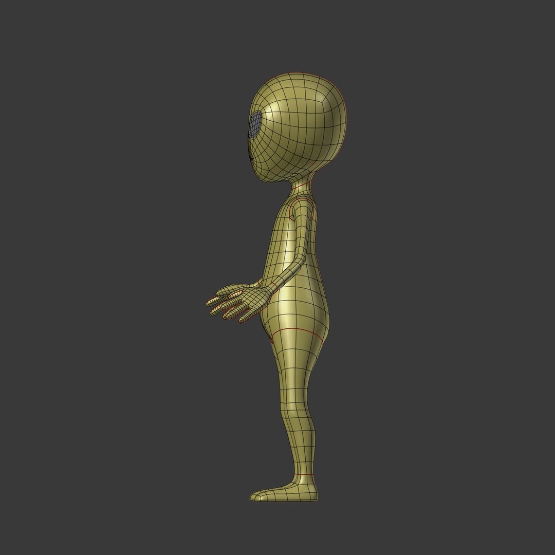 3D Alien Cartoon Model - TurboSquid 1589802