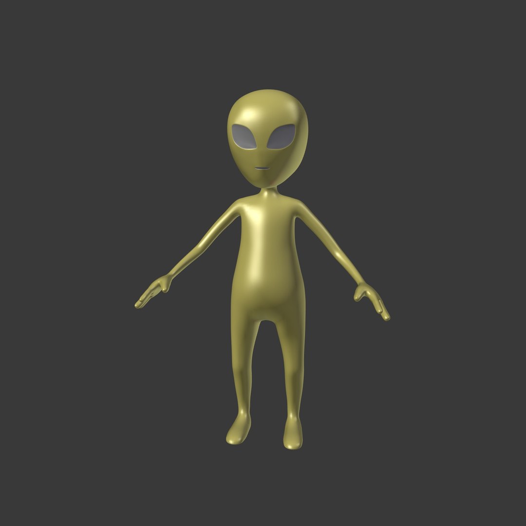 3D Alien Cartoon Model - TurboSquid 1589802