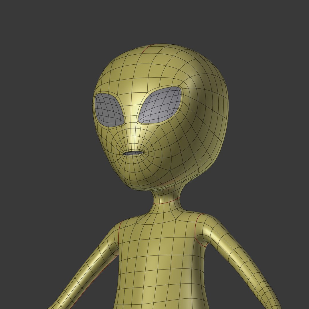 3D Alien Cartoon Model - TurboSquid 1589802