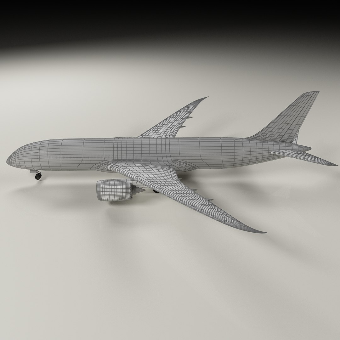 3d Airplane 787 Dreamliner