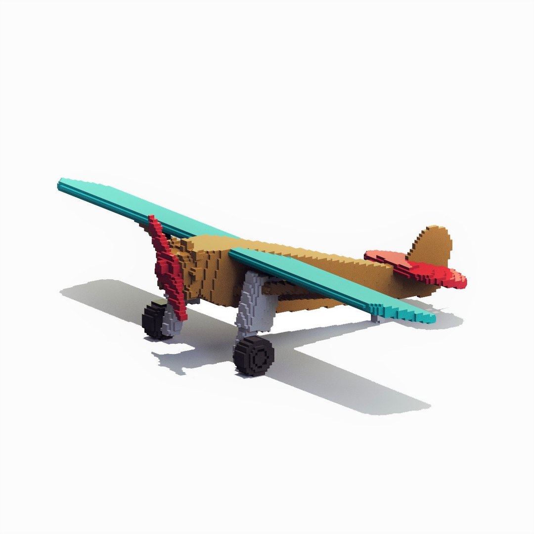 3D Voxel Plane model - TurboSquid 1844390