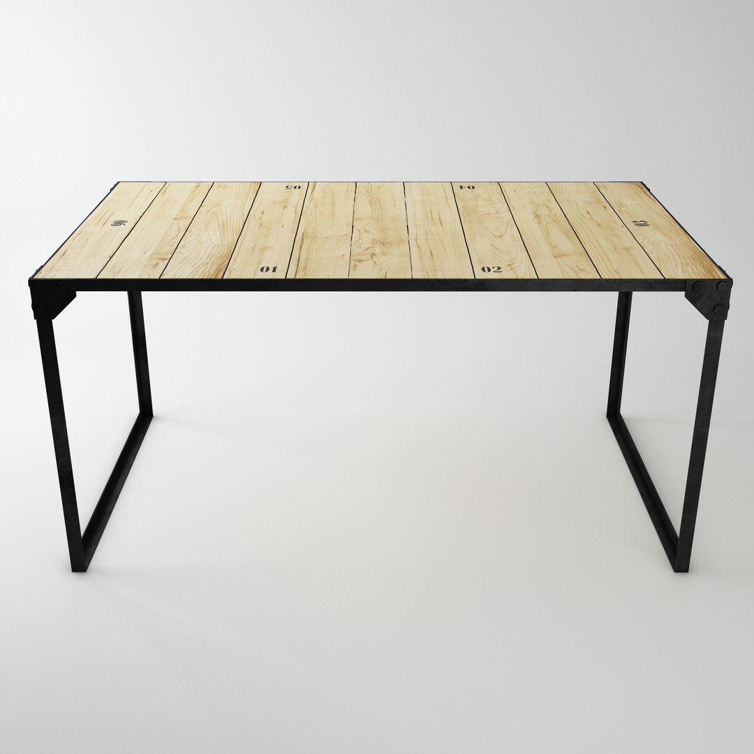 3d Table Scanline Included Model 
