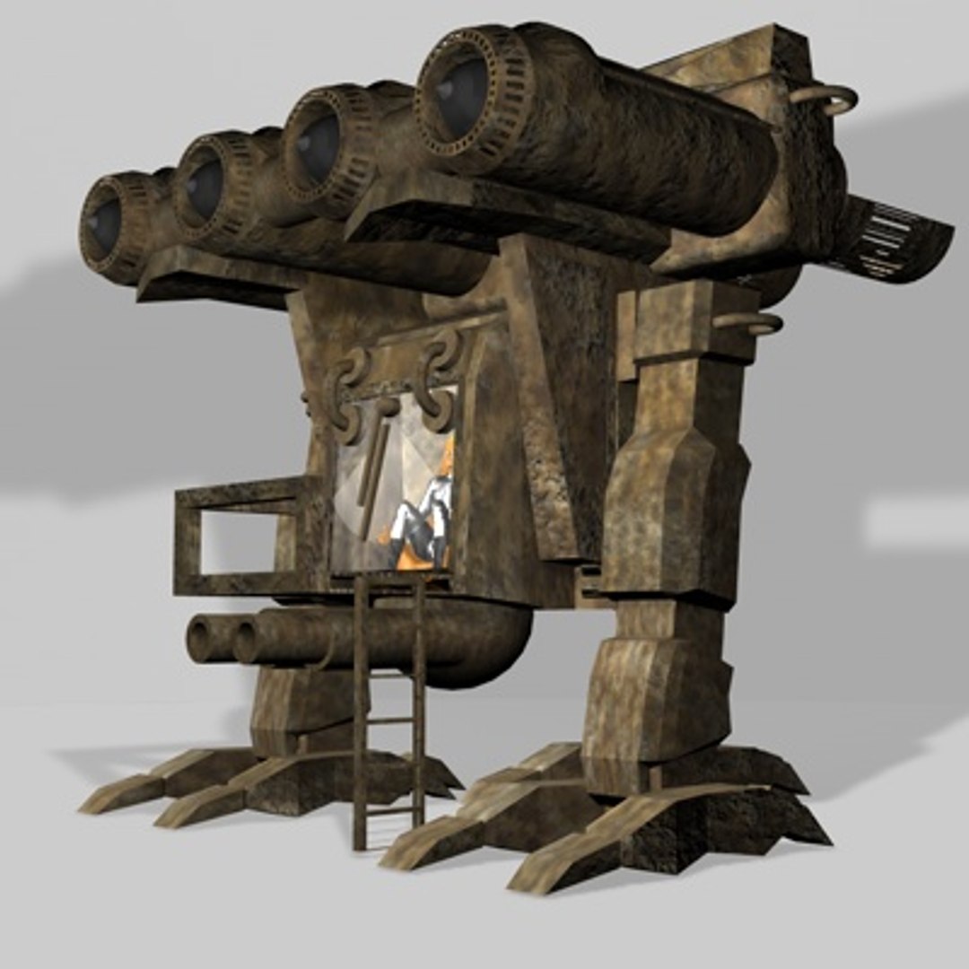 Mortar Mech 3d C4d