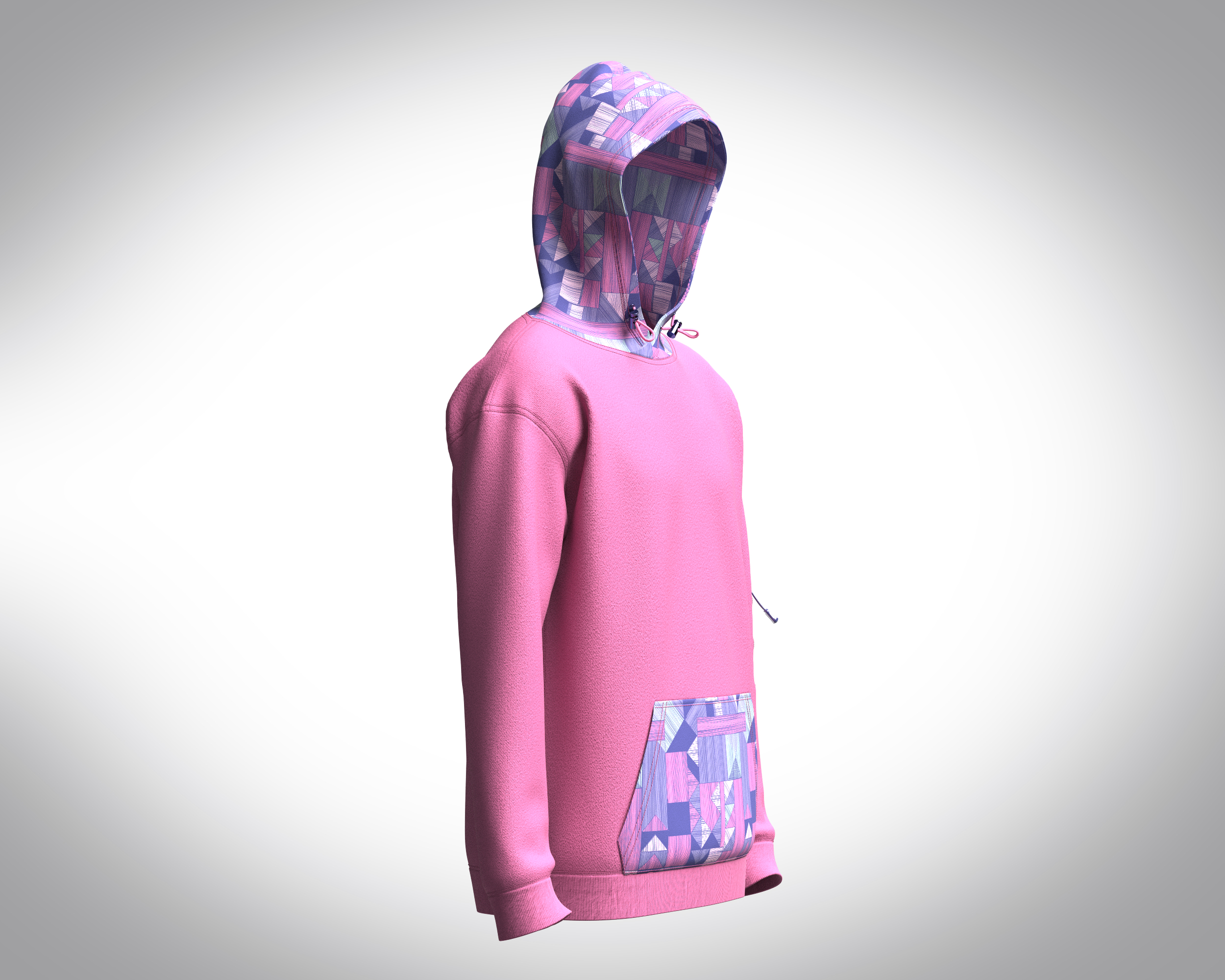3D model Mens Hoodie-hood Print - TurboSquid 2000215