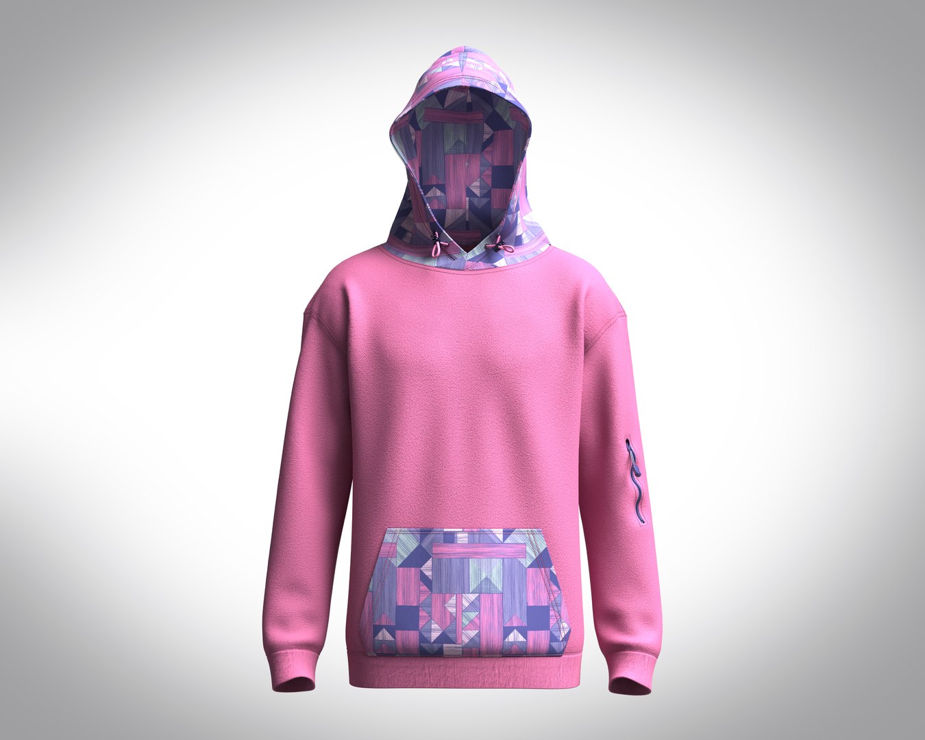3D Model Mens Hoodie-hood Print - TurboSquid 2000215