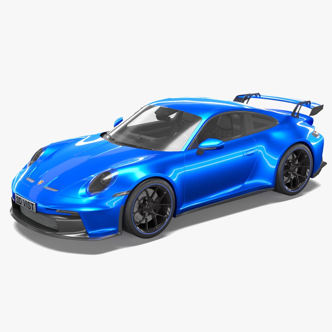 Porsche 911 GT3 2022 Low Poly VR Ready 3D Model - TurboSquid 2032744
