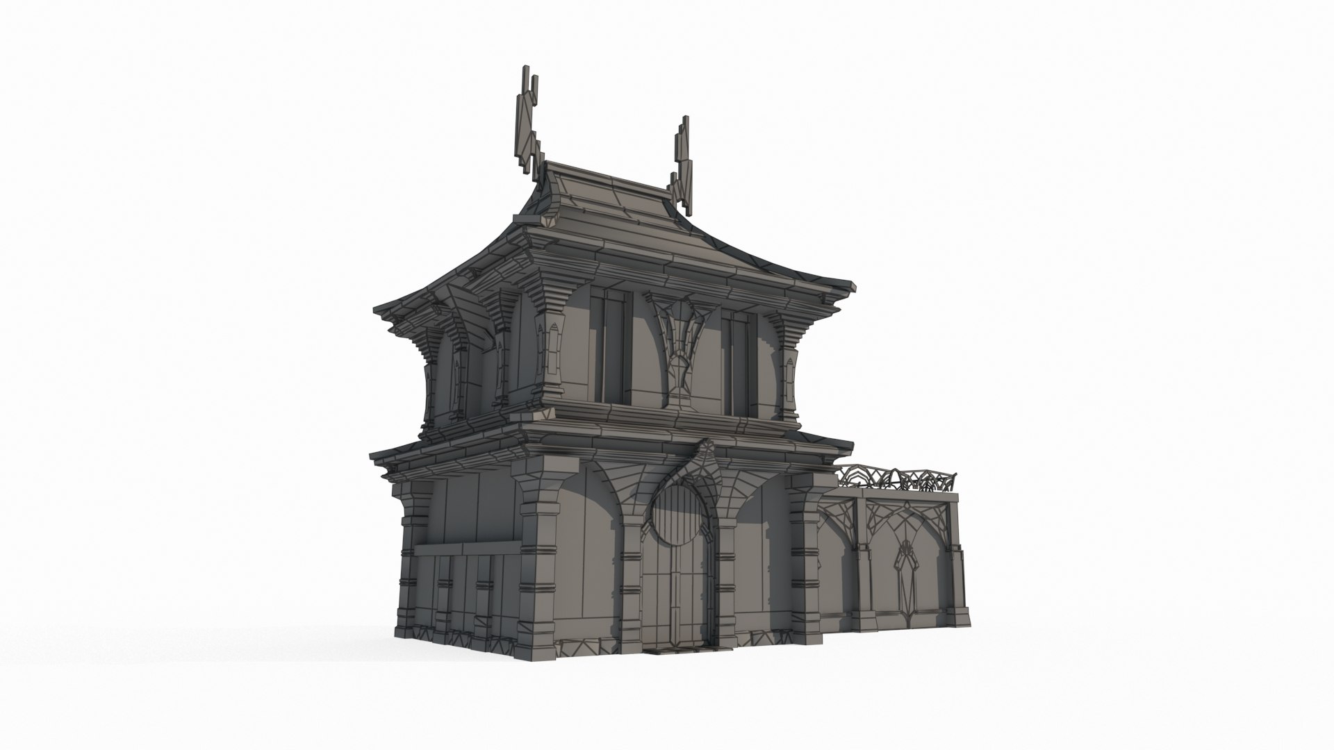 3D Mythical Style Architectural Small Rooms - TurboSquid 2099439