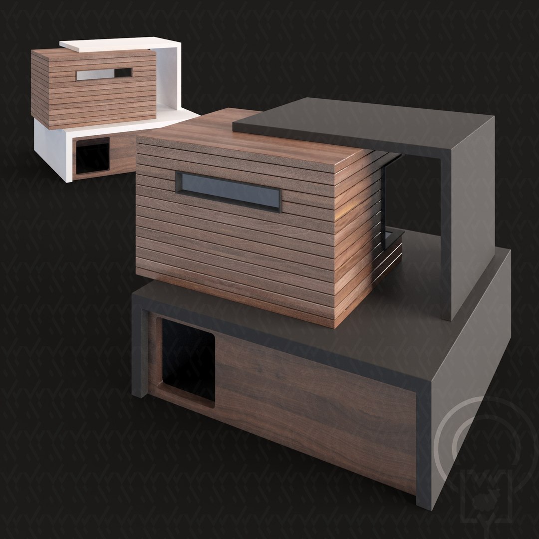 3D model modern architecture house cats - TurboSquid 1349134