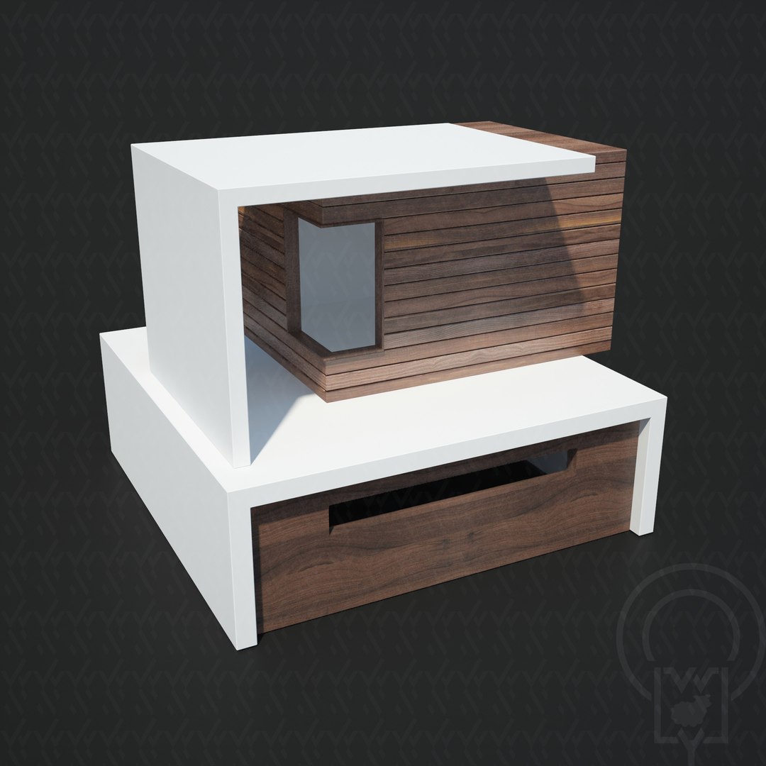 3D model modern architecture house cats - TurboSquid 1349134