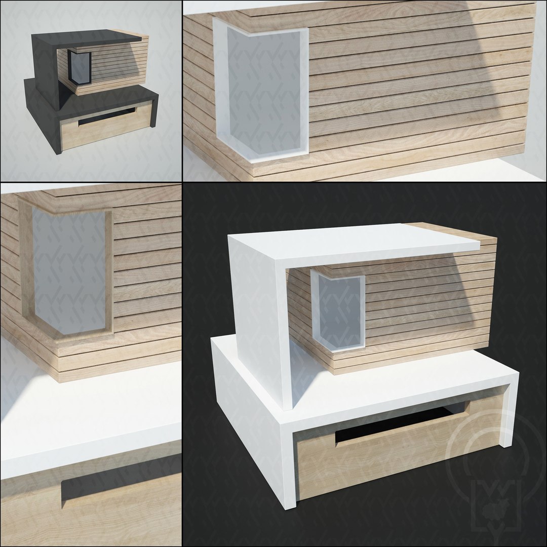 3D model modern architecture house cats - TurboSquid 1349134