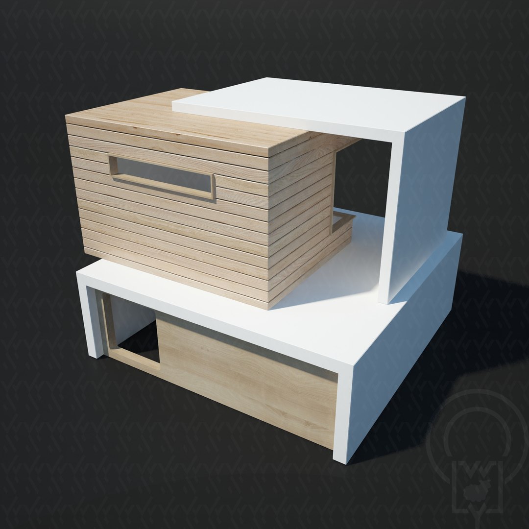 3D model modern architecture house cats - TurboSquid 1349134