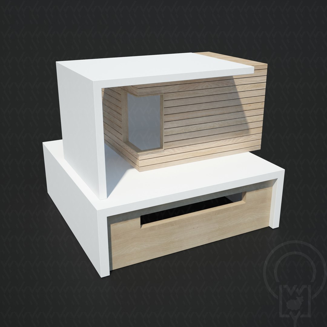 3D model modern architecture house cats - TurboSquid 1349134