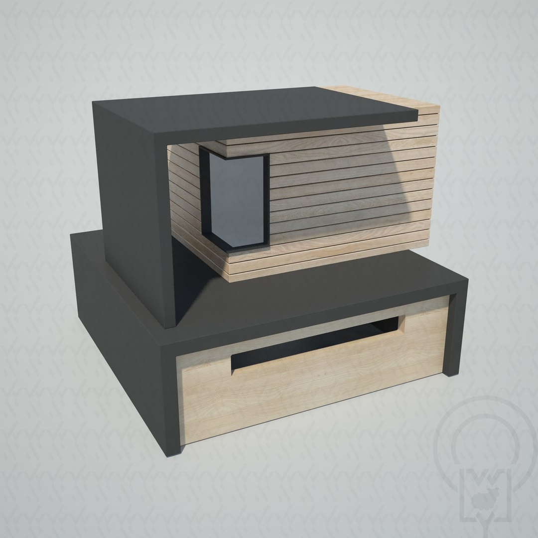 3D model modern architecture house cats - TurboSquid 1349134