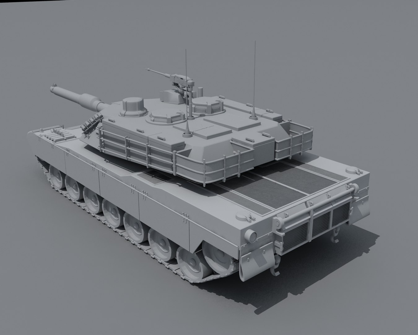 3d Model M1a2 Tank