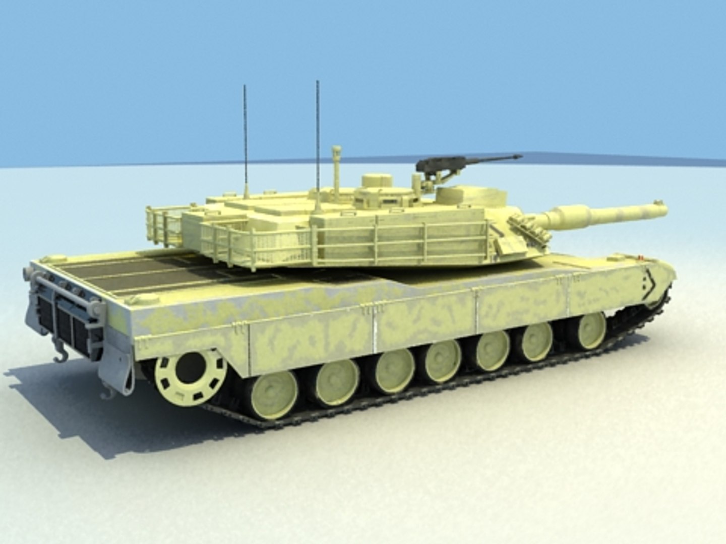 3d Model M1a2 Tank