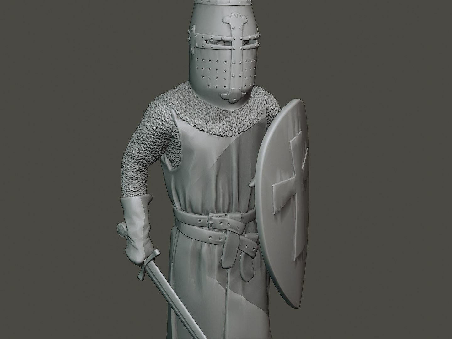 Knight templar stand2 t1 3D - TurboSquid 1471313