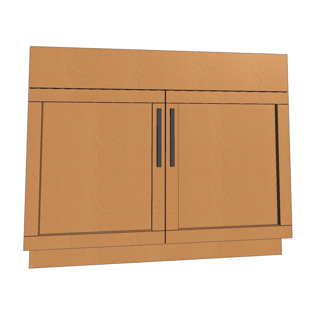 3d Model Of Revit Sink Cabinet Shaker
