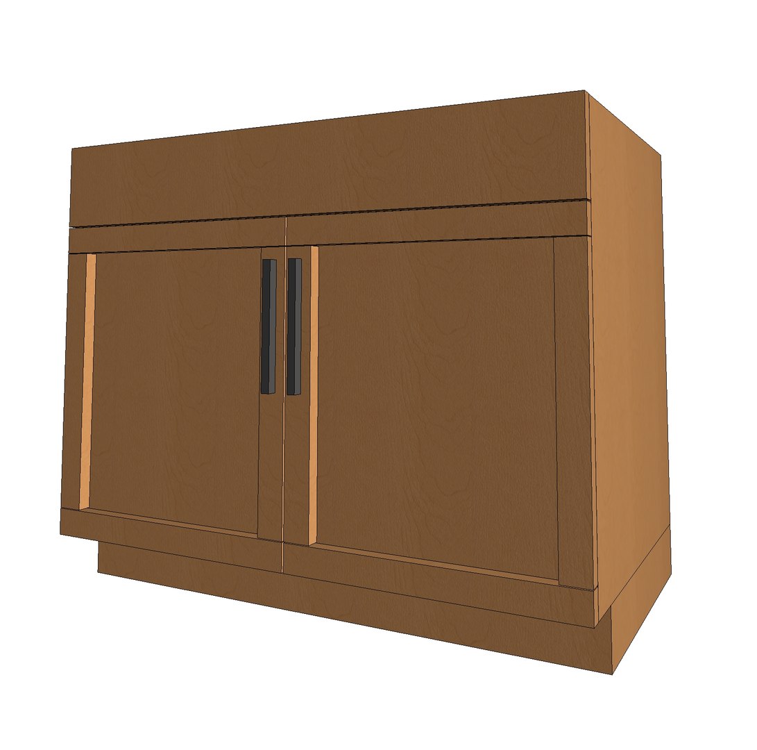 3d Model Of Revit Sink Cabinet Shaker