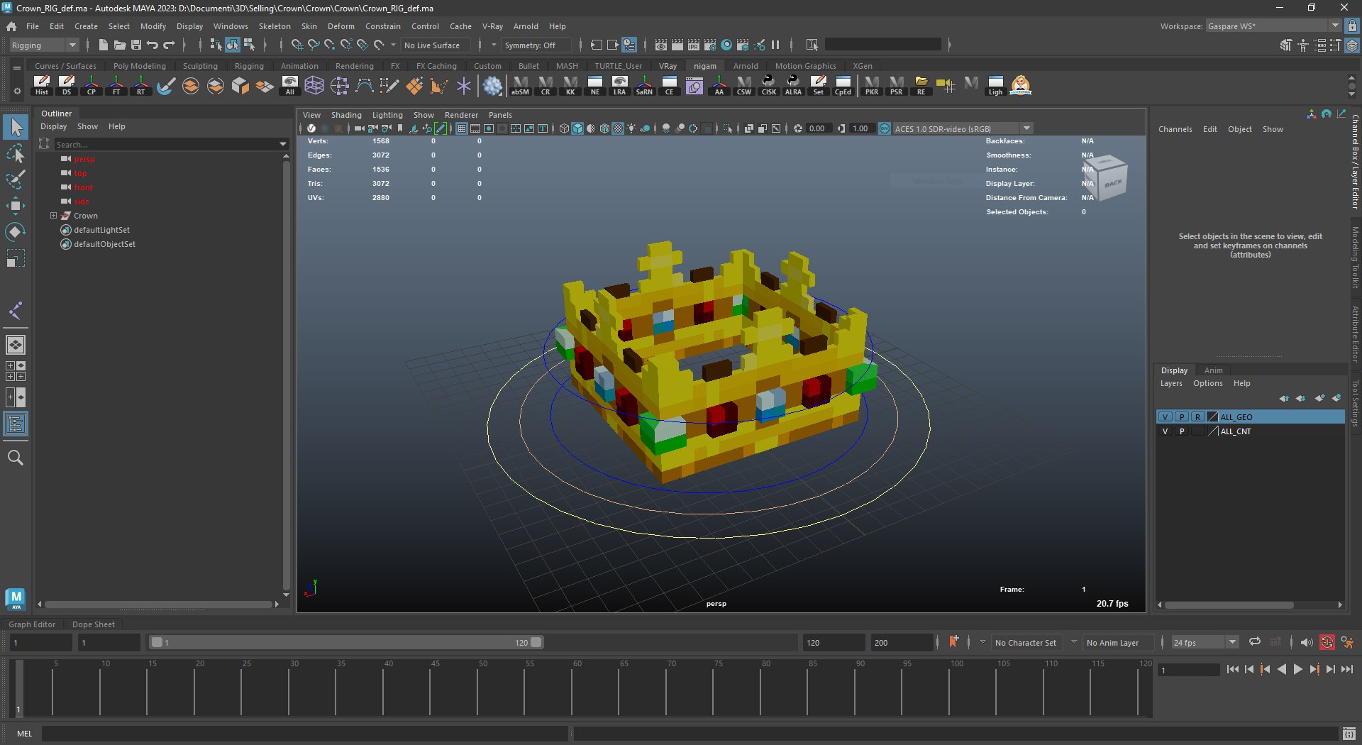 Minecraft Crown 3D Model - TurboSquid 1925472