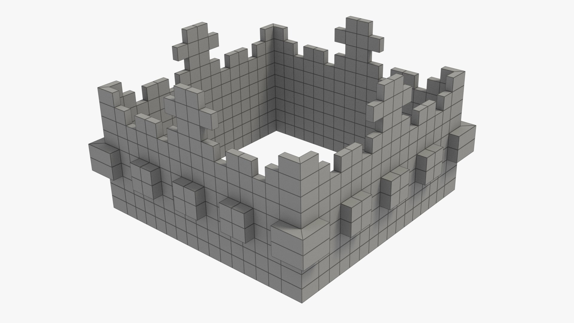 Minecraft Crown 3D Model - TurboSquid 1925472