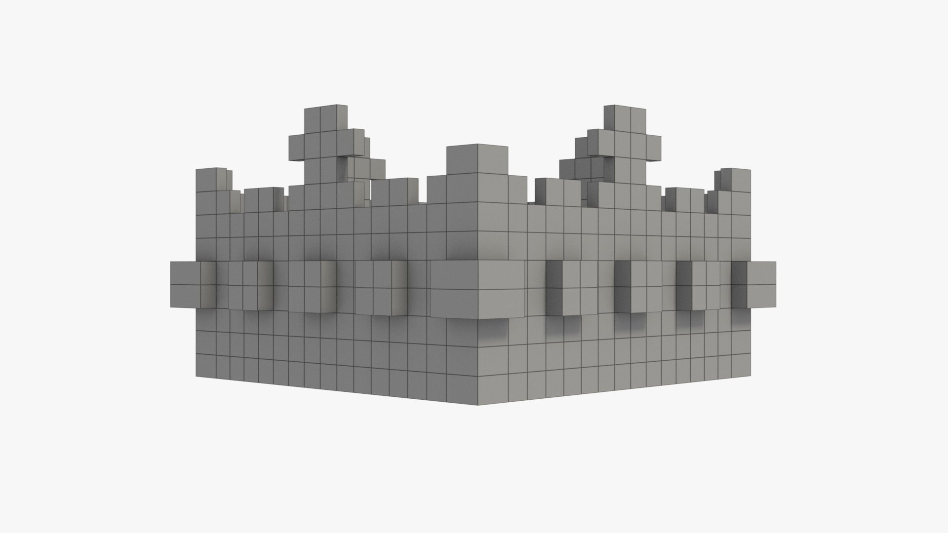 Minecraft Crown 3D Model - TurboSquid 1925472