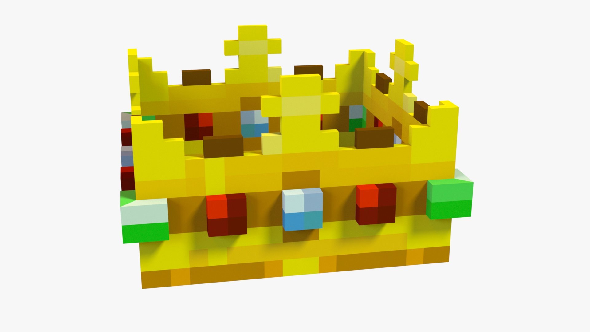 Minecraft Crown 3D Model - TurboSquid 1925472