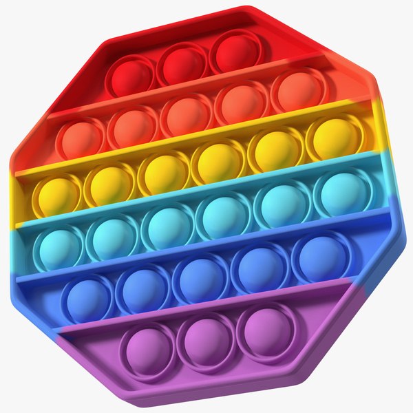 Rainbow Octagon Pop It Toy 3D - TurboSquid 1778891