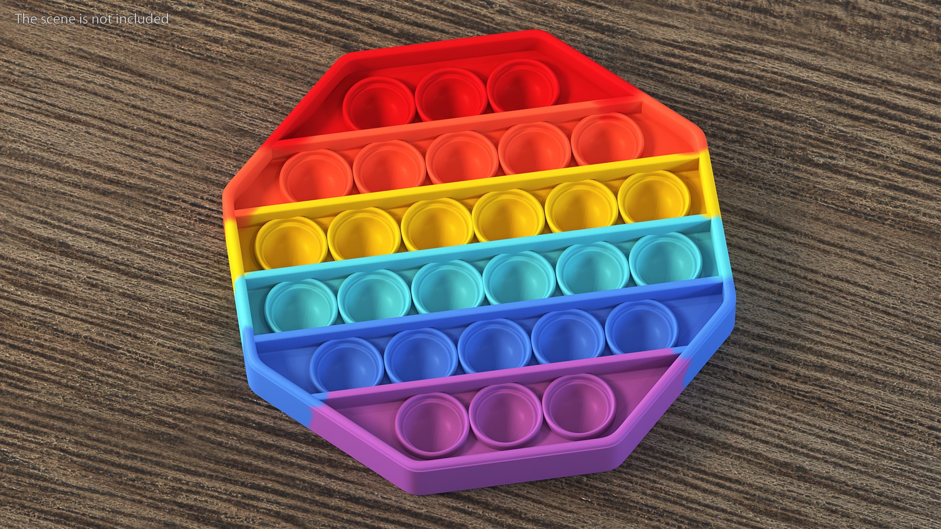 Rainbow Octagon Pop It Toy 3D - TurboSquid 1778891