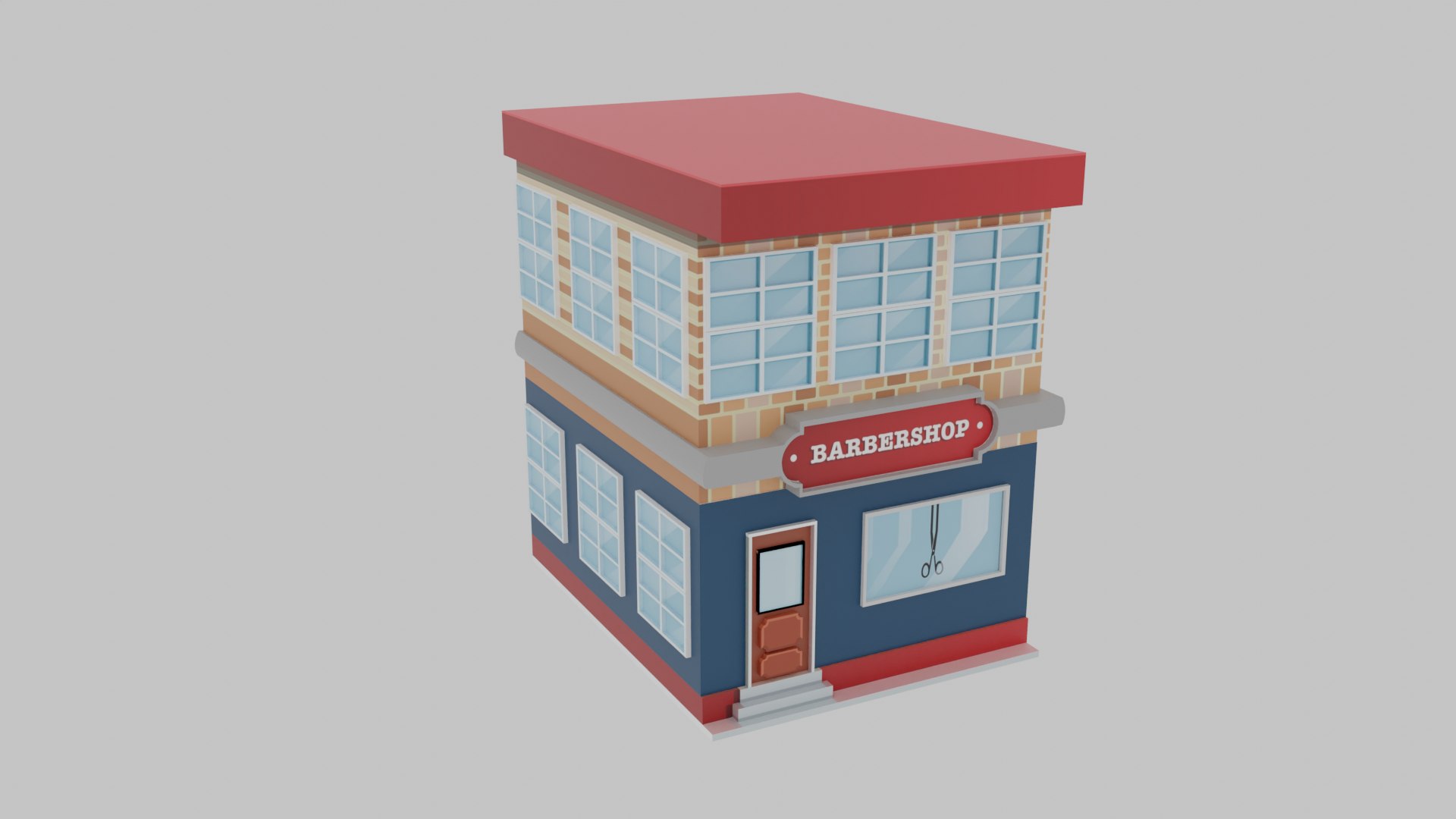 3D Barber Shop - TurboSquid 2140141