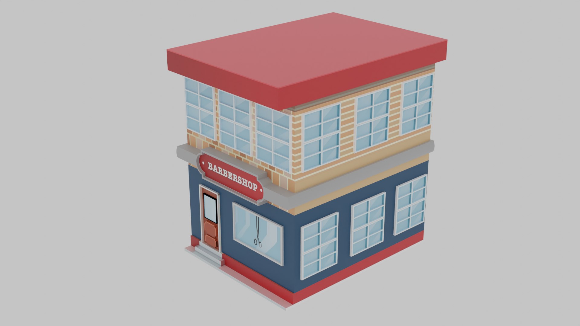 3D Barber Shop - TurboSquid 2140141