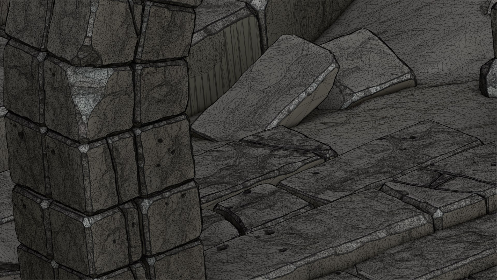 3D Stylized Ruins Model - TurboSquid 2187702