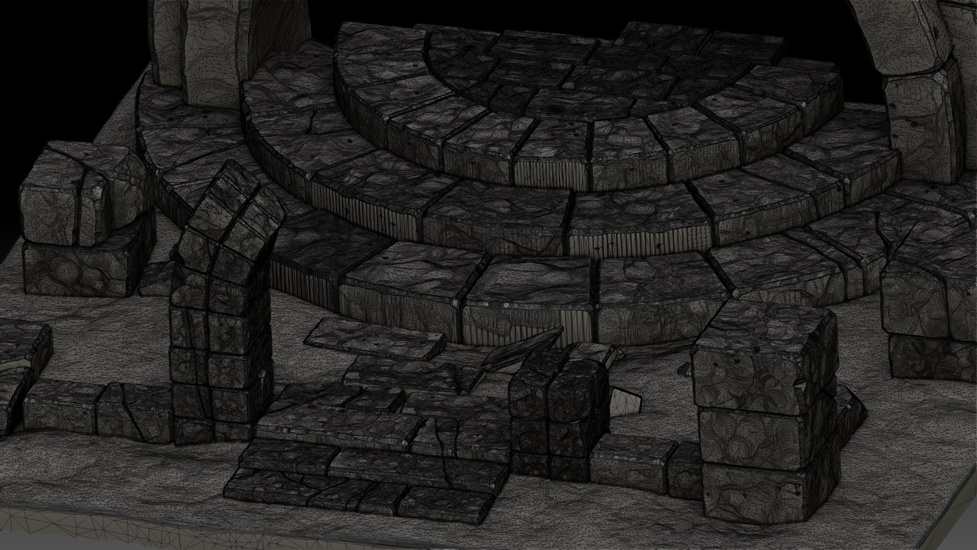 3D Stylized Ruins Model - TurboSquid 2187702