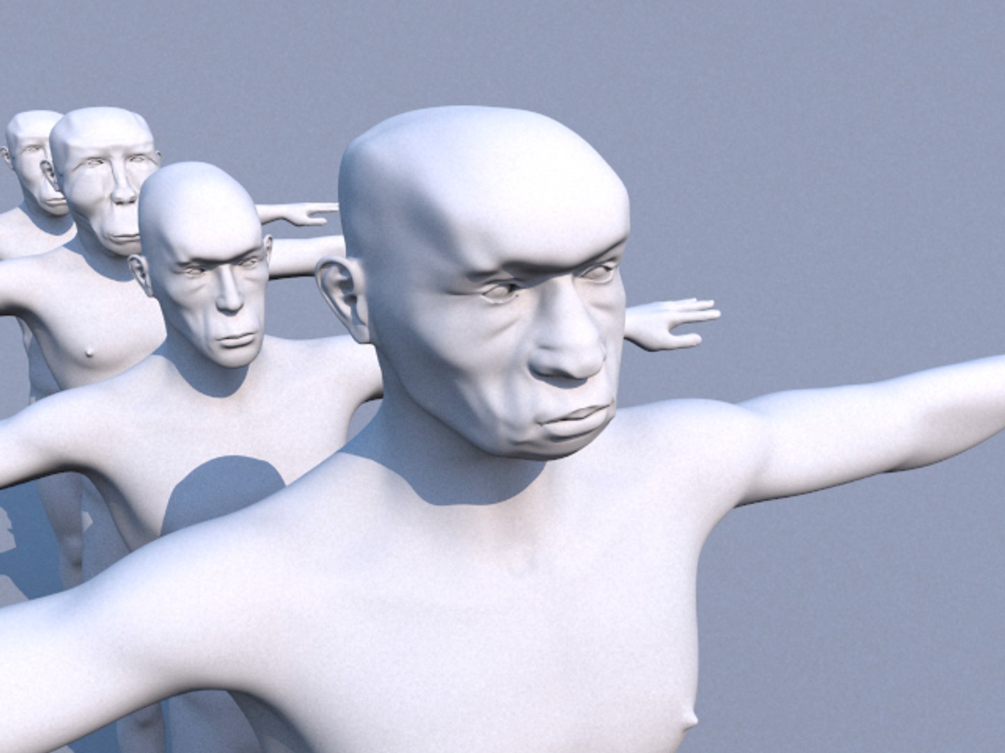3d Human Evolution Graph Model