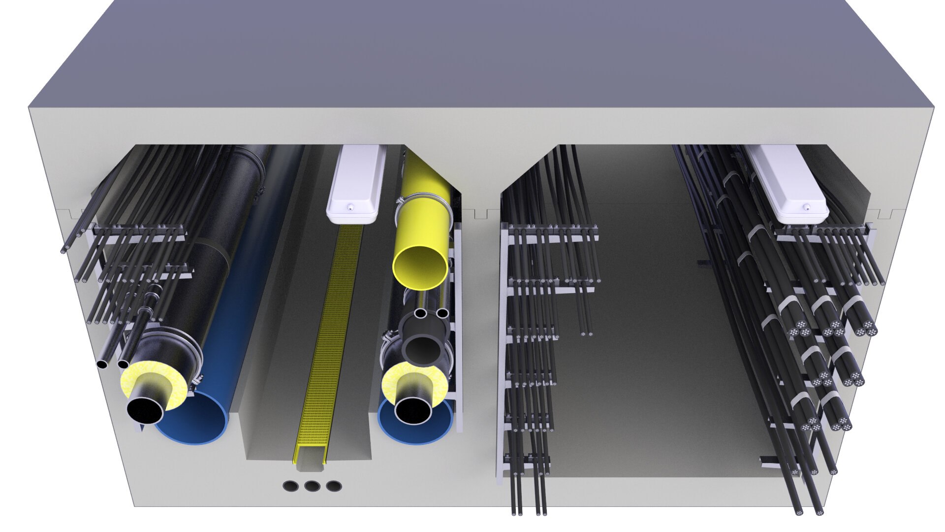 Precast Utility Tunnels Cross-section V7 3D Model - TurboSquid 2415302
